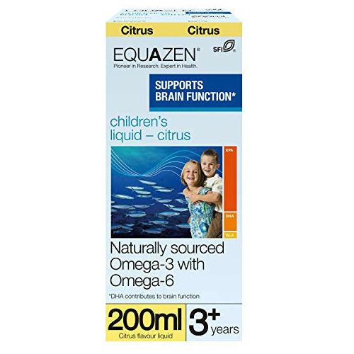 Equazen Childrens Liquid | Omega 3 And Omega 6 Supplement | 200 Ml Citrus