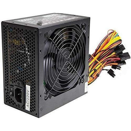 Black 700W ATX PC Power Supply PSU With 120MM Quiet Fan And PCI-E 6+2-Pin