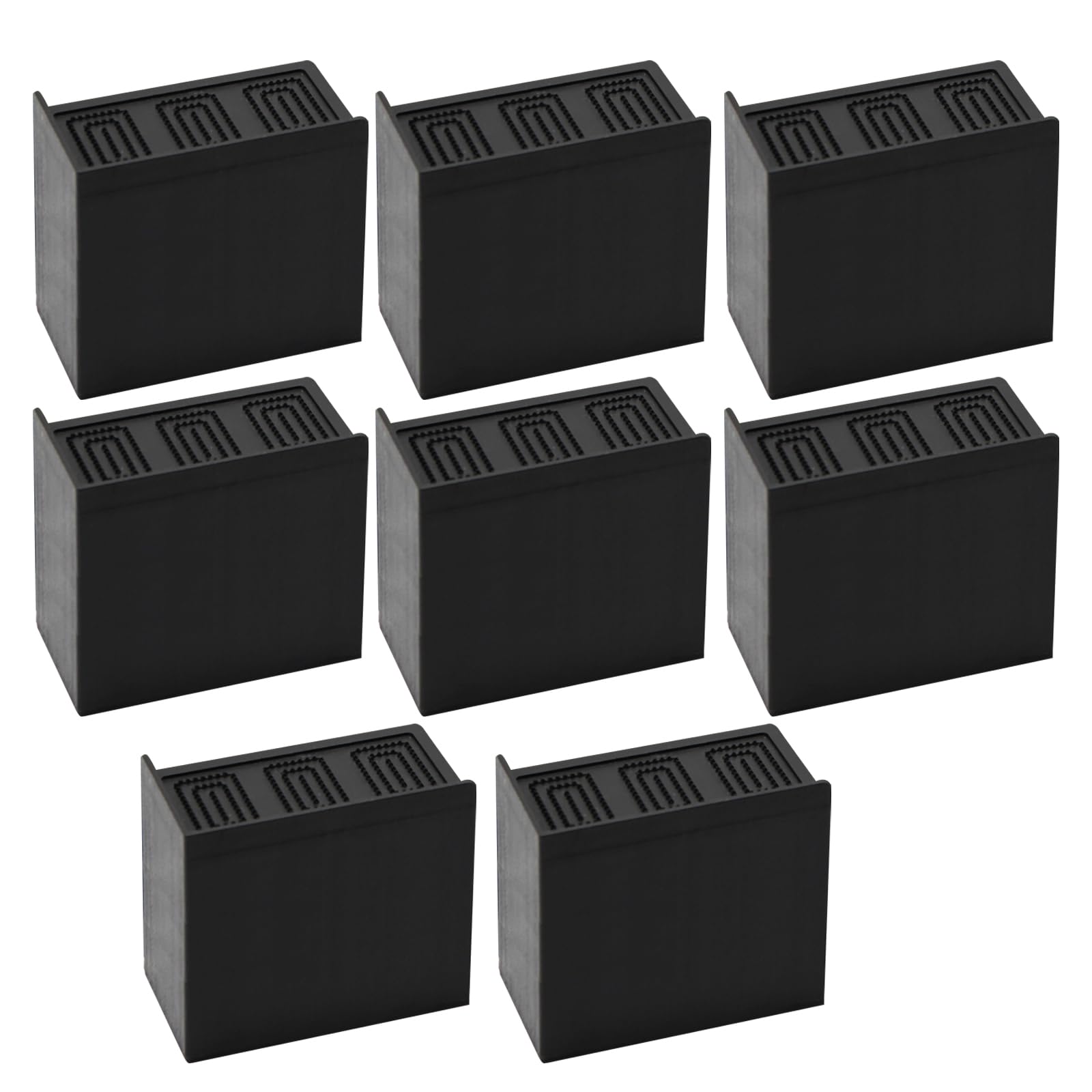 MYMULIKE Bed Risers 5 Inch Heavy Duty Rectangular Furniture Risers,Up To