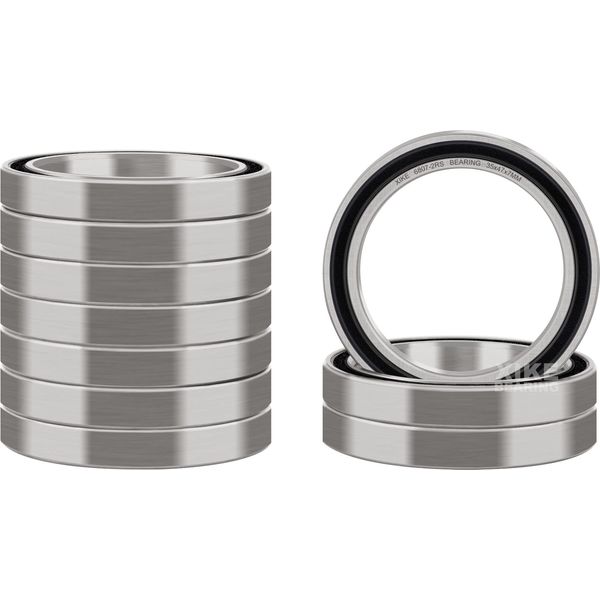 XIKE 6807-2RS Ball Bearings 35x47x7mm, Grease And Bearing Steel ...