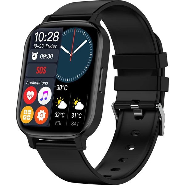 Smartwatch With Call Receive/Dial 1.83'' HD Full Touchscreen Fitness Trac