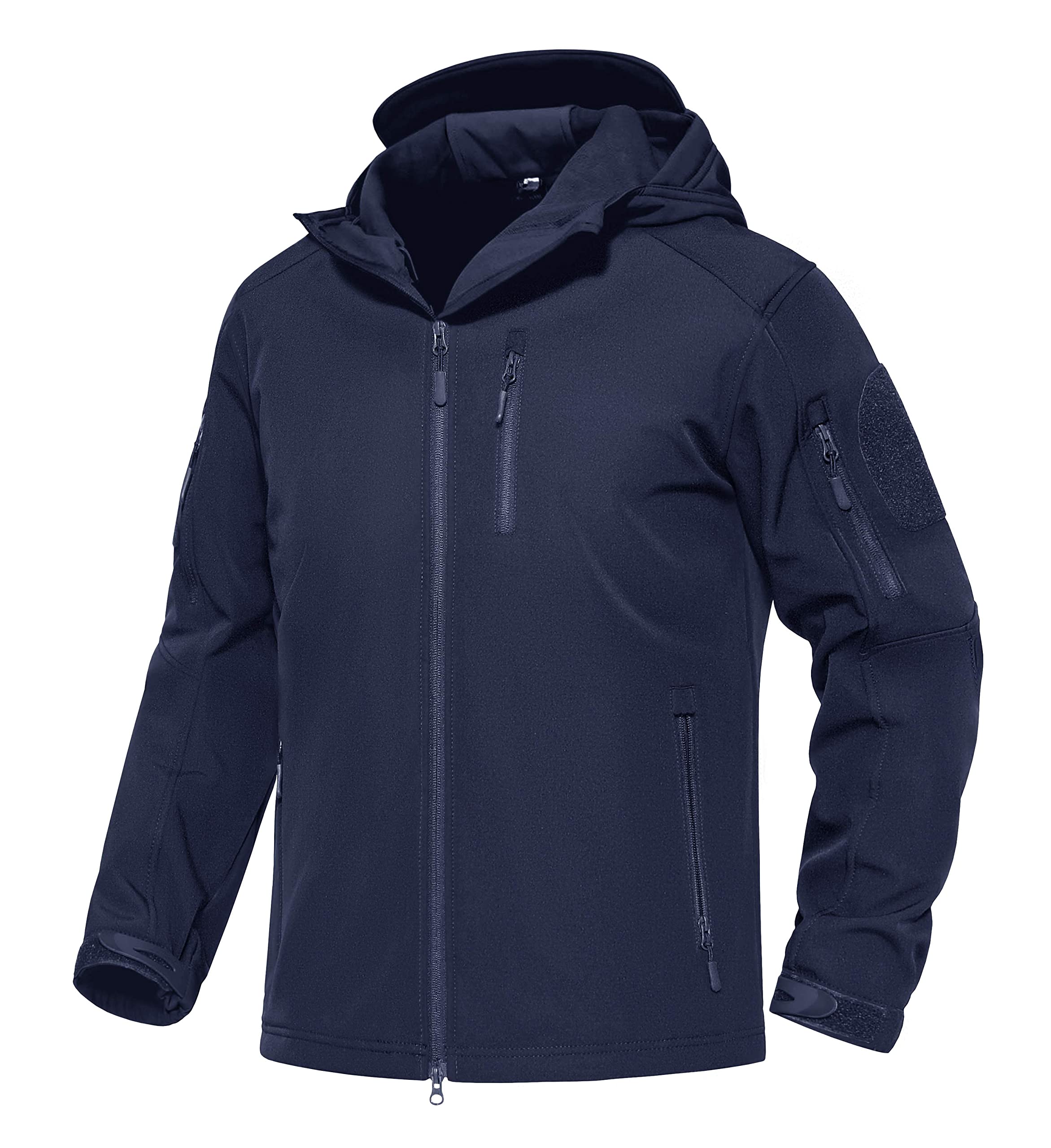 KEFITEVD Men'S Outdoor Softshell Jacket Fleece Military Combat Coat Winte