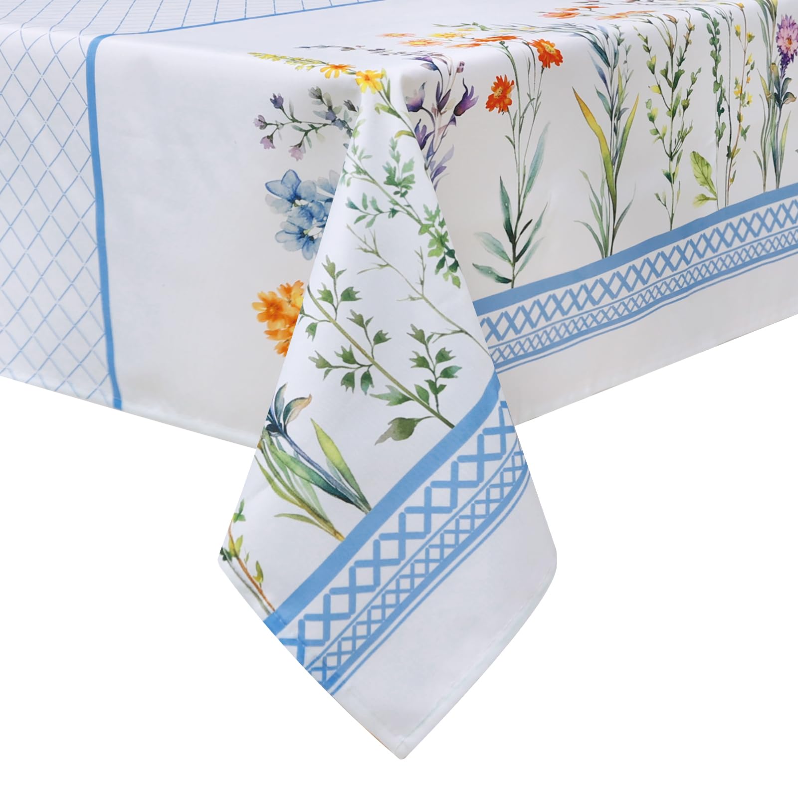Arquiel Spring Summer Tablecloth, Retangle Wildflower Tablecloth Waterpro