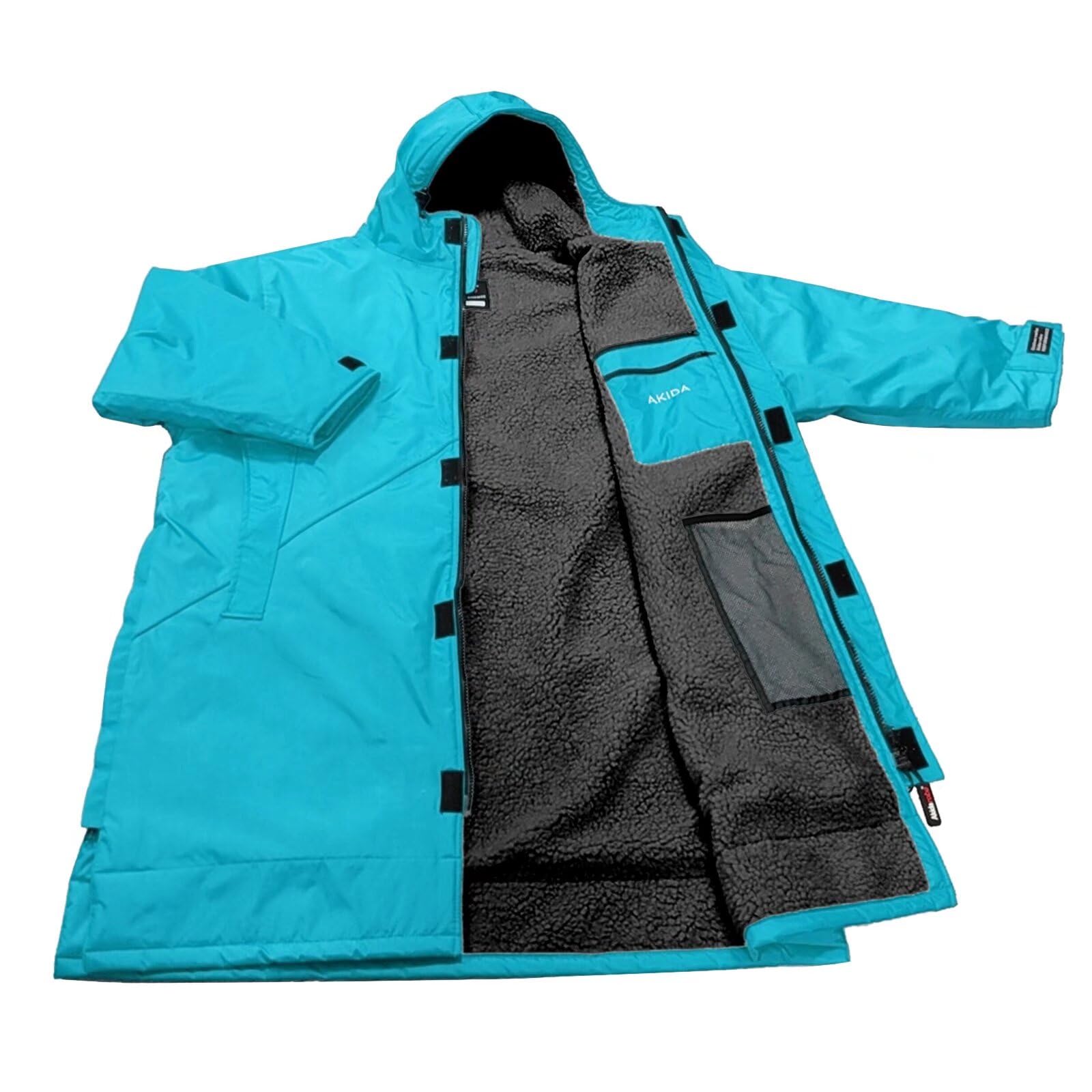 Waterproof Oversize Swimming Changing Robe, Adult Windproof Hooded Surf P