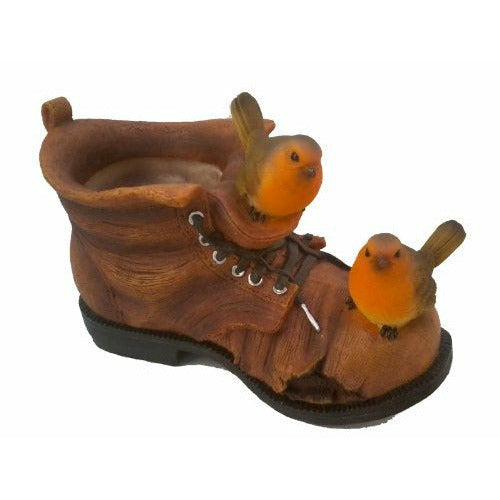 Vivid Robin Boot Planter