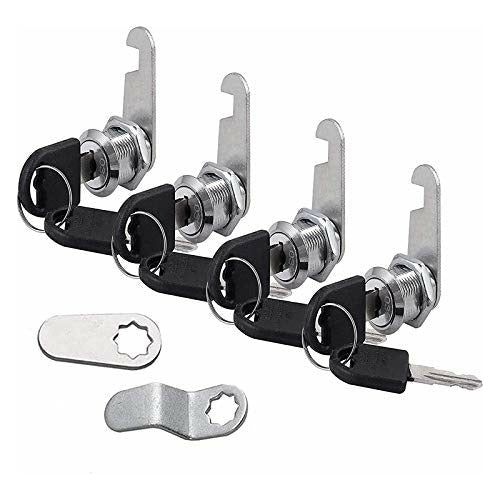 Kamtop 4Pcs 20mm Cam Lock Cabinet Lock Professional Cam Door Lock With Ke