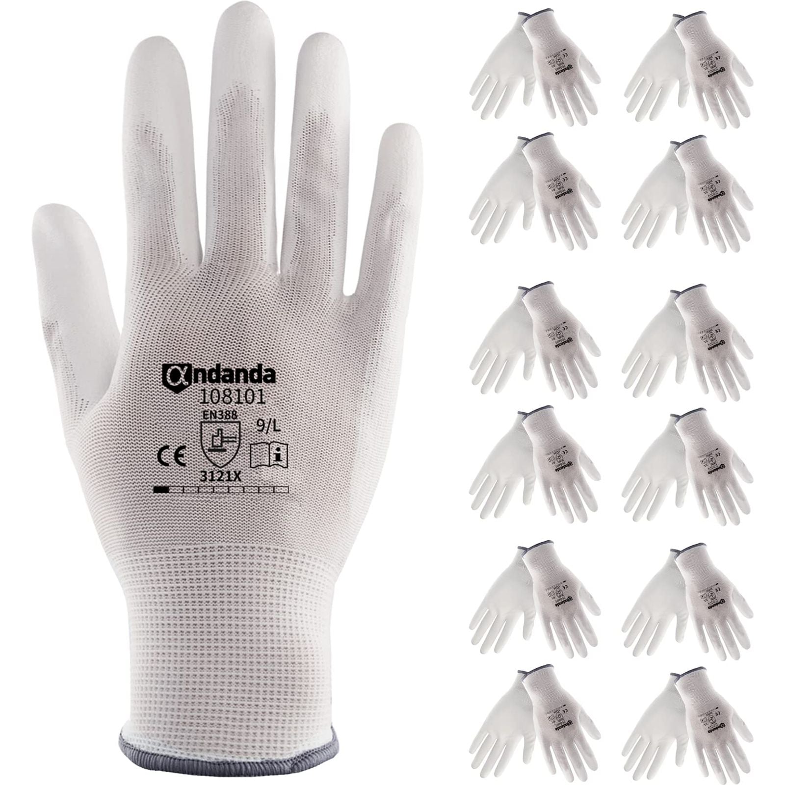 ANDANDA Safety Work Gloves 108101-L-24