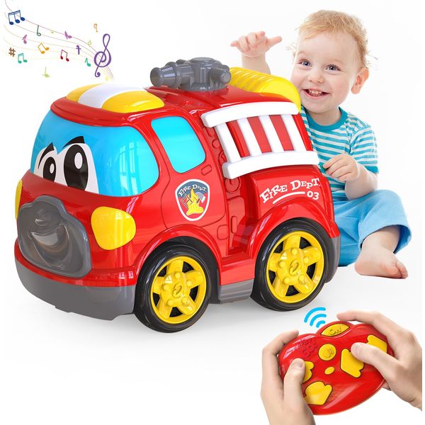 JOLLY FUN Remote Control Car For Boys 4-7, RC Cars &4-Wheel Drive With Li