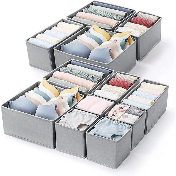 Malloom® 12PCS Foldable Cloth Storage Box Closet Dresser Drawer Organizer