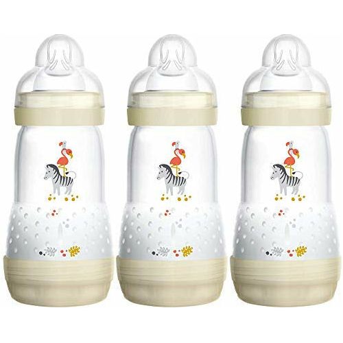 MAM Easy Start Self Sterilising Anti-Colic Baby Bottle 3 Pack, 260ml With