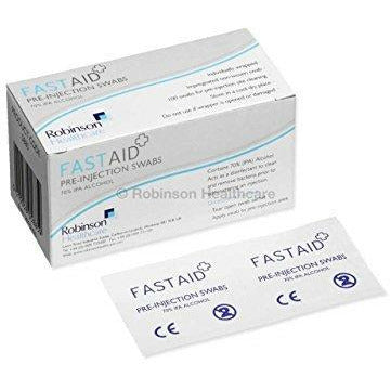 Universal UNG603 Alcotip Pre-Injection Swabs 30mmx60mm 45gsm 100 Wipes ...