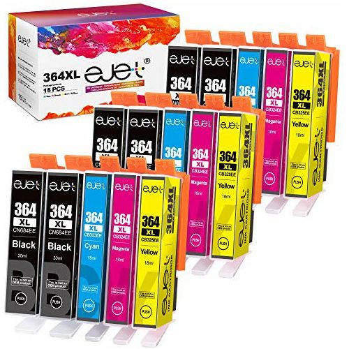 Ejet 15-Pack Replacement For HP 364XL 364 XL Ink Cartridges For HP Photos