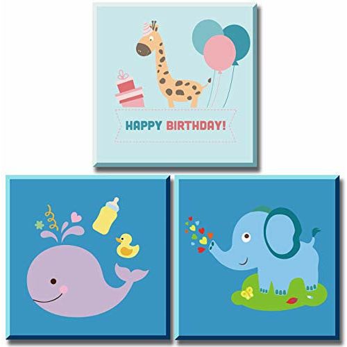 Gifmore 3PACK Paint By Numbers For Kids & Beginner , DIY Acrylic Painting