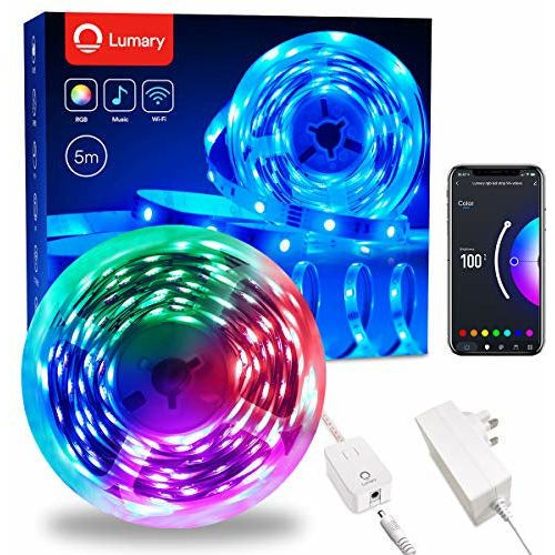 Alexa LED Strip, Lumary Smart LED Strips Lights SMD 5050 RGB Dimmer Multi