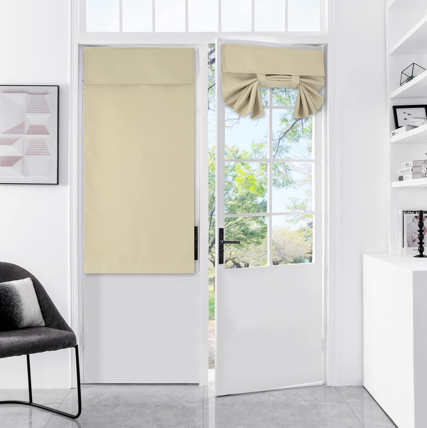 Meider Door Curtains For Door Window, French Door Curtains For Privacy, E