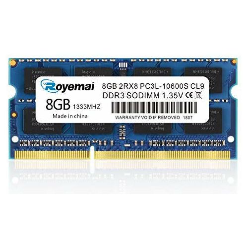 DUOMEIQI ROYEMAI 8GB PC3-10600 DDR3 1333MHz Sodimm 2Rx8 1.35V CL9 Non-ECC - BargainFox.com
