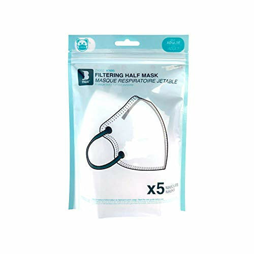 Staroon, 5-Pack, KN95/FFP2 5-Layer Respirator Protective Face Mask, CE Ce
