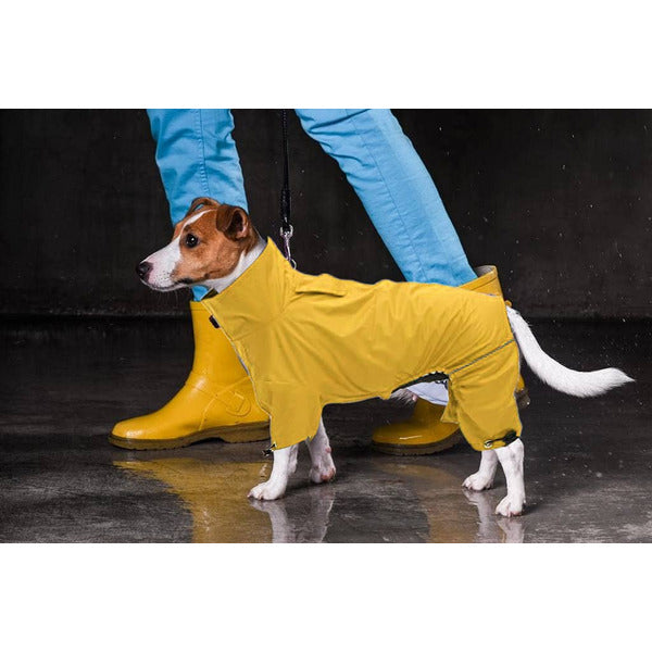 Geyecete Dog Zip Up Dog Raincoat Rain Water Resistant Dog Raincoat Lightweight Pet Waterproof Jacket for Large Medium and Small Dogs Puppy Four Legs