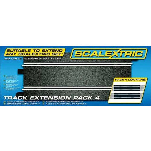 Scalextric C8526 Track Extension Pack 4 - Straights 1:32 Scale Accessory