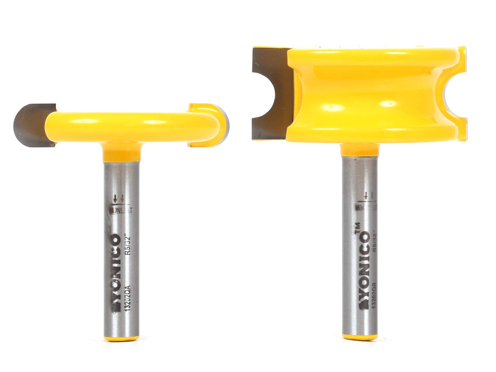 Canoe Joint Router Bit Set 2 Piece 1/4-Inch Shank For Woodworking - 5/16-