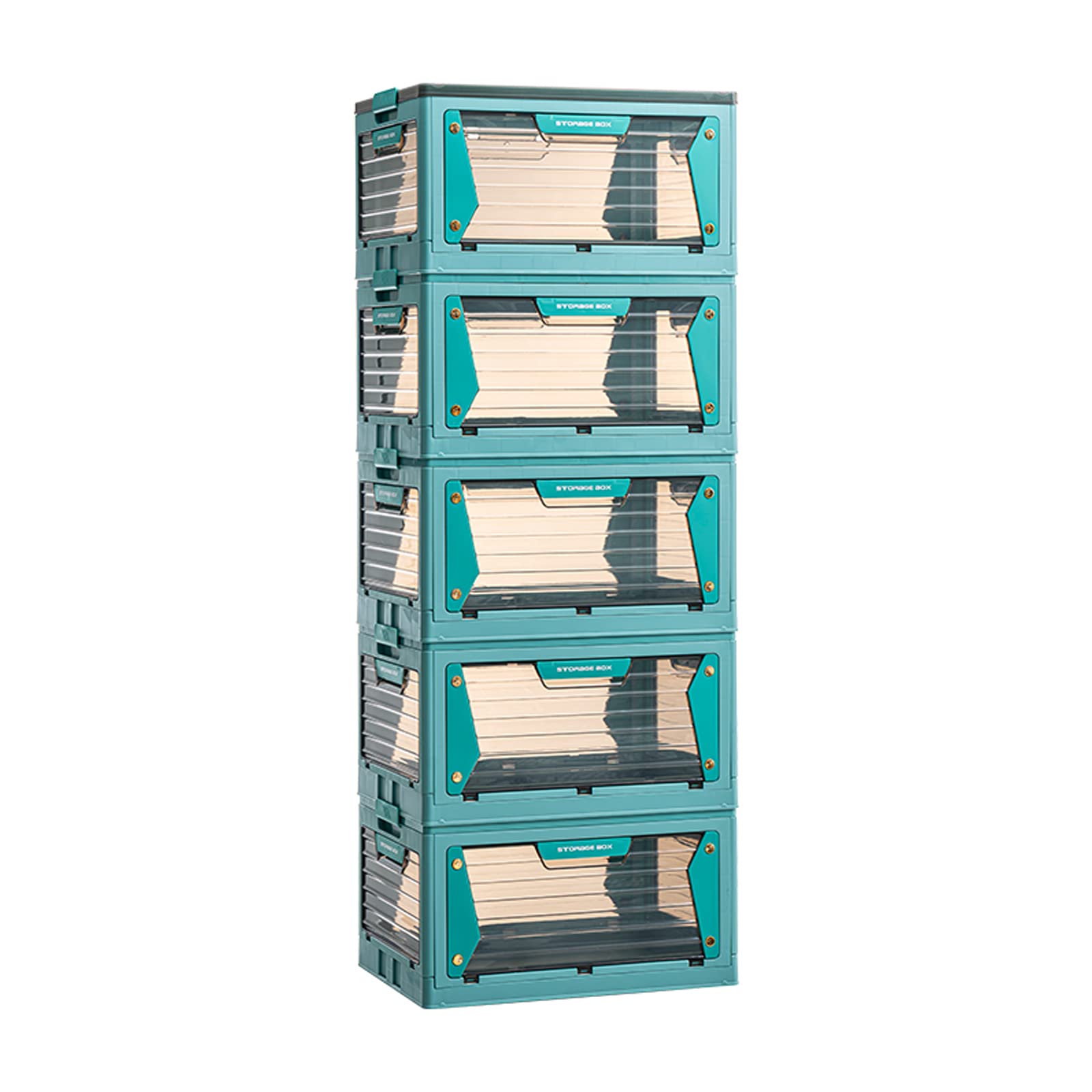 HOTRCR Extra Large Plastic Storage Boxes With Lid, Clear Heavy Duty Stora