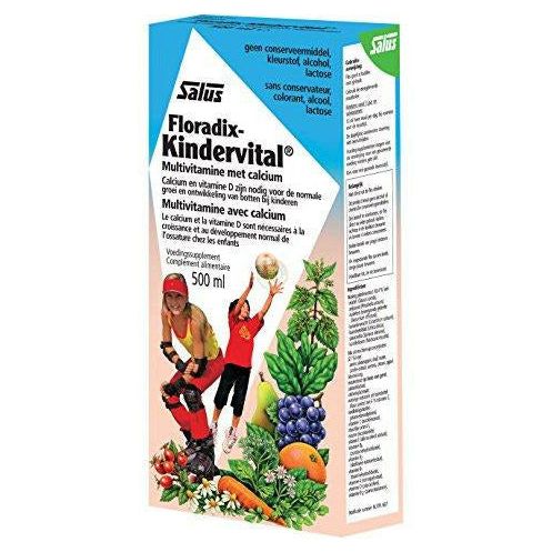 Floradix Kindervital Original Formula Childrens Liquid Multivitamin 500ml