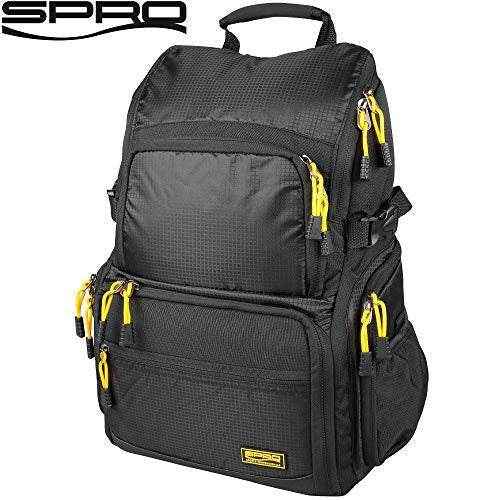 Spro Back Pack - Fishing Backpack With 4 Fishing Boxes, Spin Fishing Back