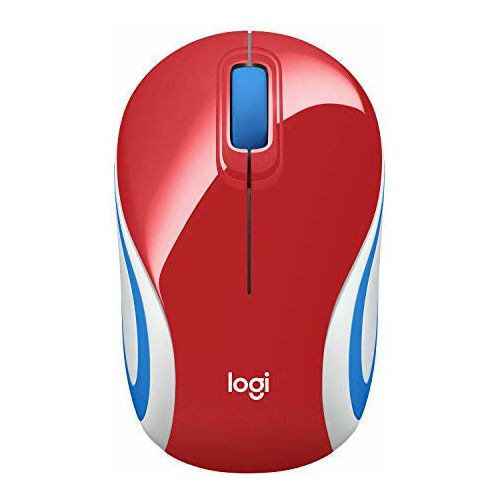 Logitech M187 Ultra Portable Wireless Mouse, 2.4 GHz With USB Receiver, 1