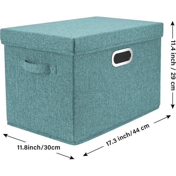 TYEERS Large Storage Box With Lid Patterns Collapsible Washable Fabri