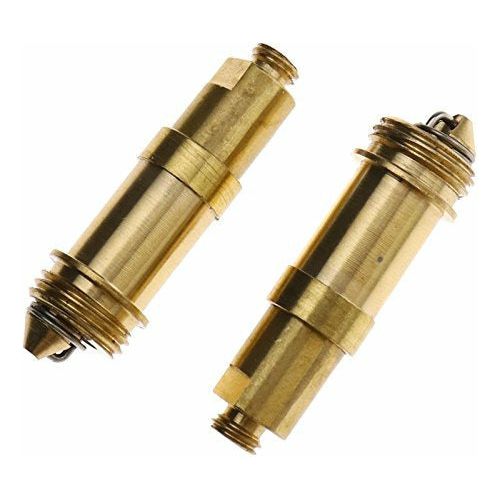 2Pcs Brass Basin Bathroom Waste Easy Pop Up Click Clack Internal Spring ...