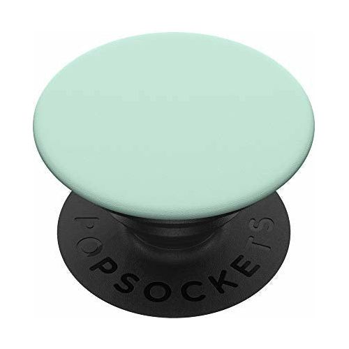 11-Green Soft-Mint Light Solid-Color PopSockets PopGrip: Swappable Grip F