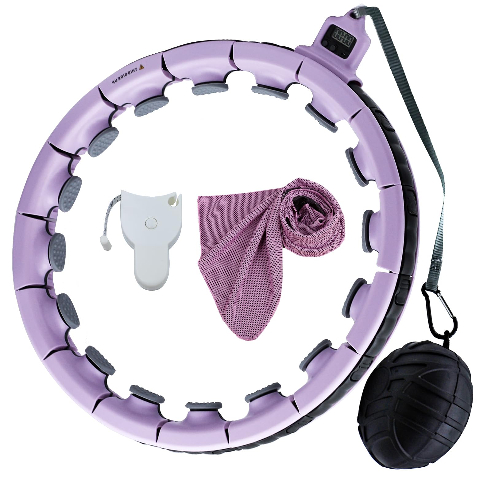 Weighted Hula Hoop,Smart Hula Hoop For Adults With Weight Ball&Counter,36