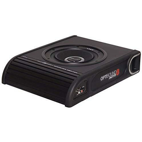 VIBE Optisound 8" Underseat Active Bass Enclosure, Black, OPTISOUNDAUTO8A