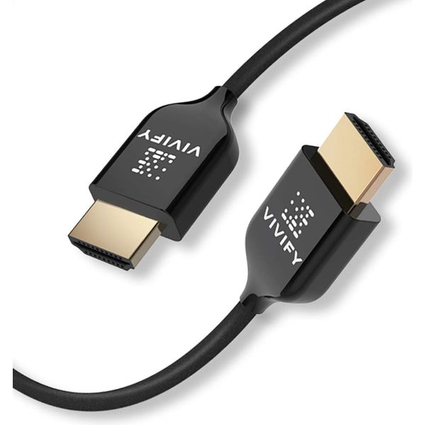 VIVIFY Fiber Optics Ultra Slim Extra Long Cable 10m 4K 60Hz HDMI 2.0 UL1 - BargainFox.com
