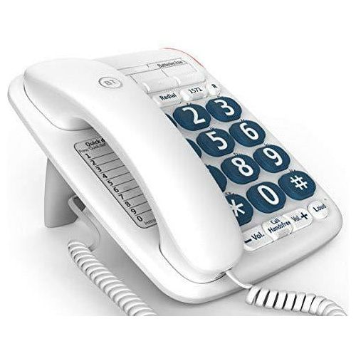 BT Big Button 200 Corded Telephone, White - BargainFox.com