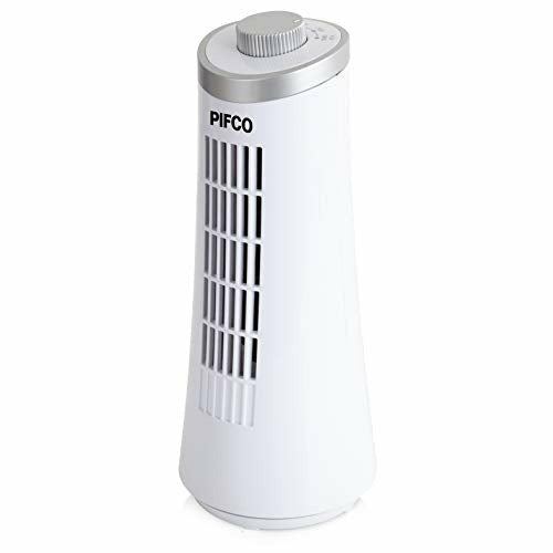Pifco P50001 Tower Fan, 2 Speed Settings, Automatic Oscillation, 15 W Mot