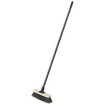 Addis 513881 Essentials Wooden Outdoor Complete Broom With Metal Handle,