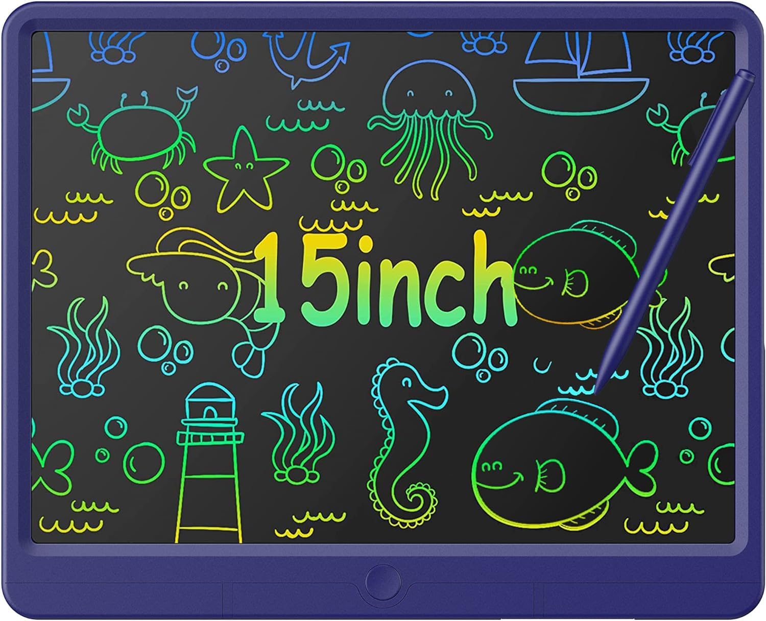 GIGART LCD Writing Tablet, 15 Inch Colorful Drawing Tablet For Kids, Dood