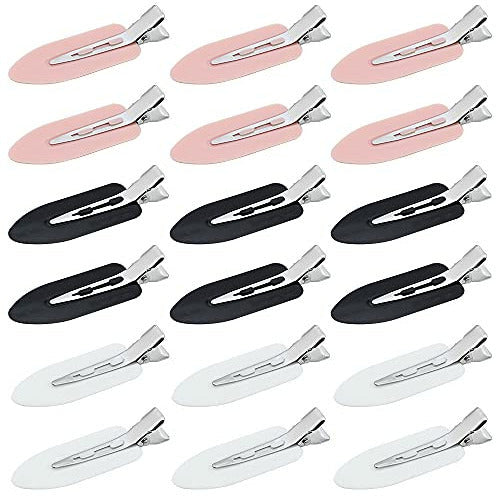 RtottiM 18 Pcs Wave Setting Clips No Bend Hair Clips 3 Colors No Crease ...