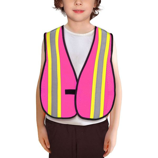 KAYGO 5 Pieces Children High Visibility School Safety Vest Jacket, Hi Vis