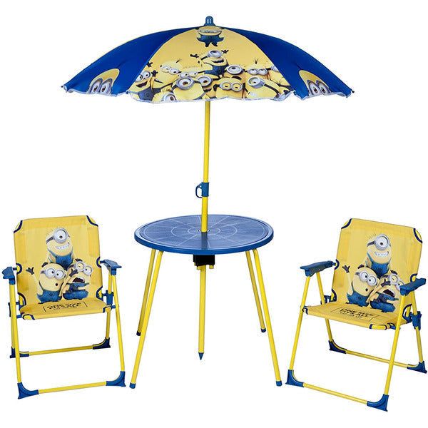 Despicable Me Minions Kids Garden Set Table And Chairs Patio Outdoor With