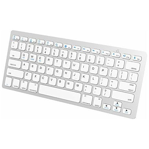 JETech 2156 Universal Bluetooth Wireless Keyboard, White