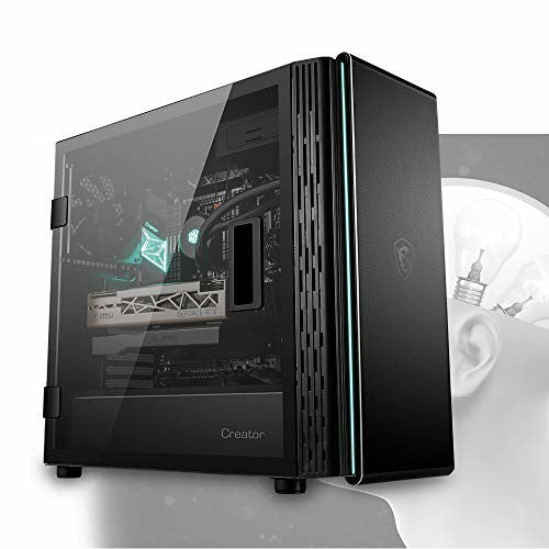 MSI CREATOR 400M 'C400M' Mid Tower Silent Computer Case 'Black, 3x 140 ...