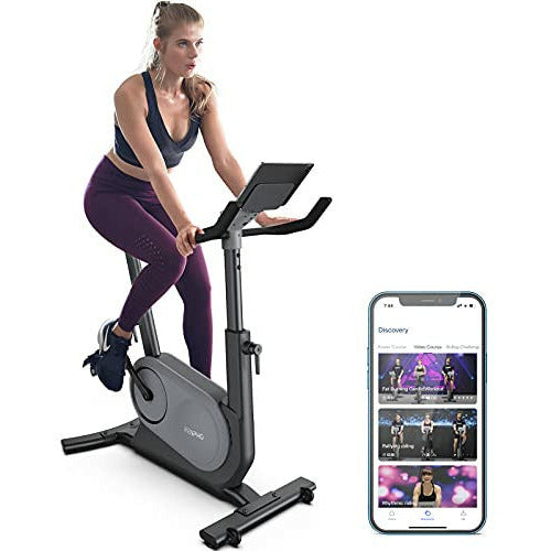 RENPHO AI Smart Exercise Bike Indoor Cycling Bike With Auto Resistance, F