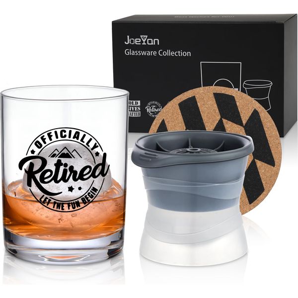 Joeyan Whiskey Retirement Gift Sets For Men Women, Funny Whisky Rum Alcoh