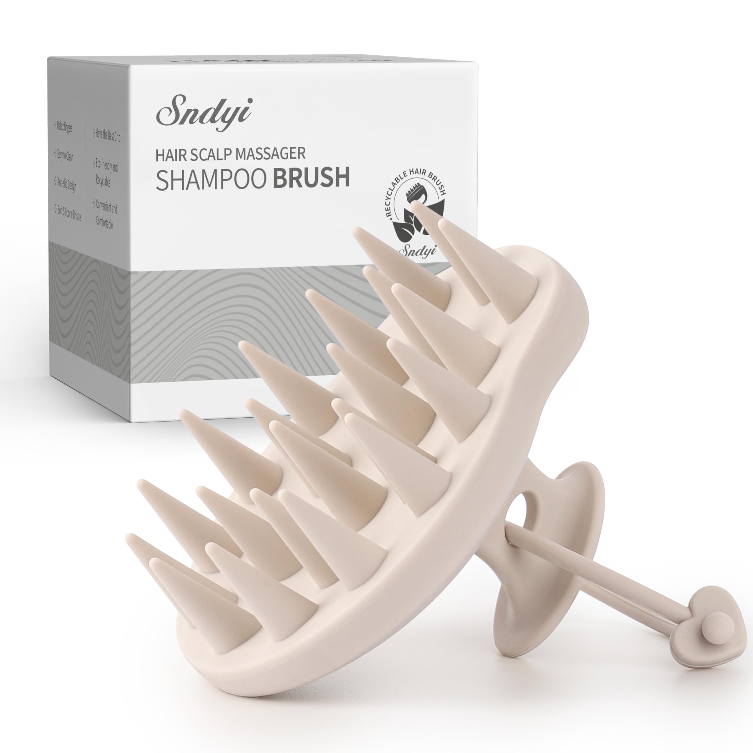 Sndyi Scalp Massager Shampoo Brush, Scalp Brush For Washing Hair & Dandru