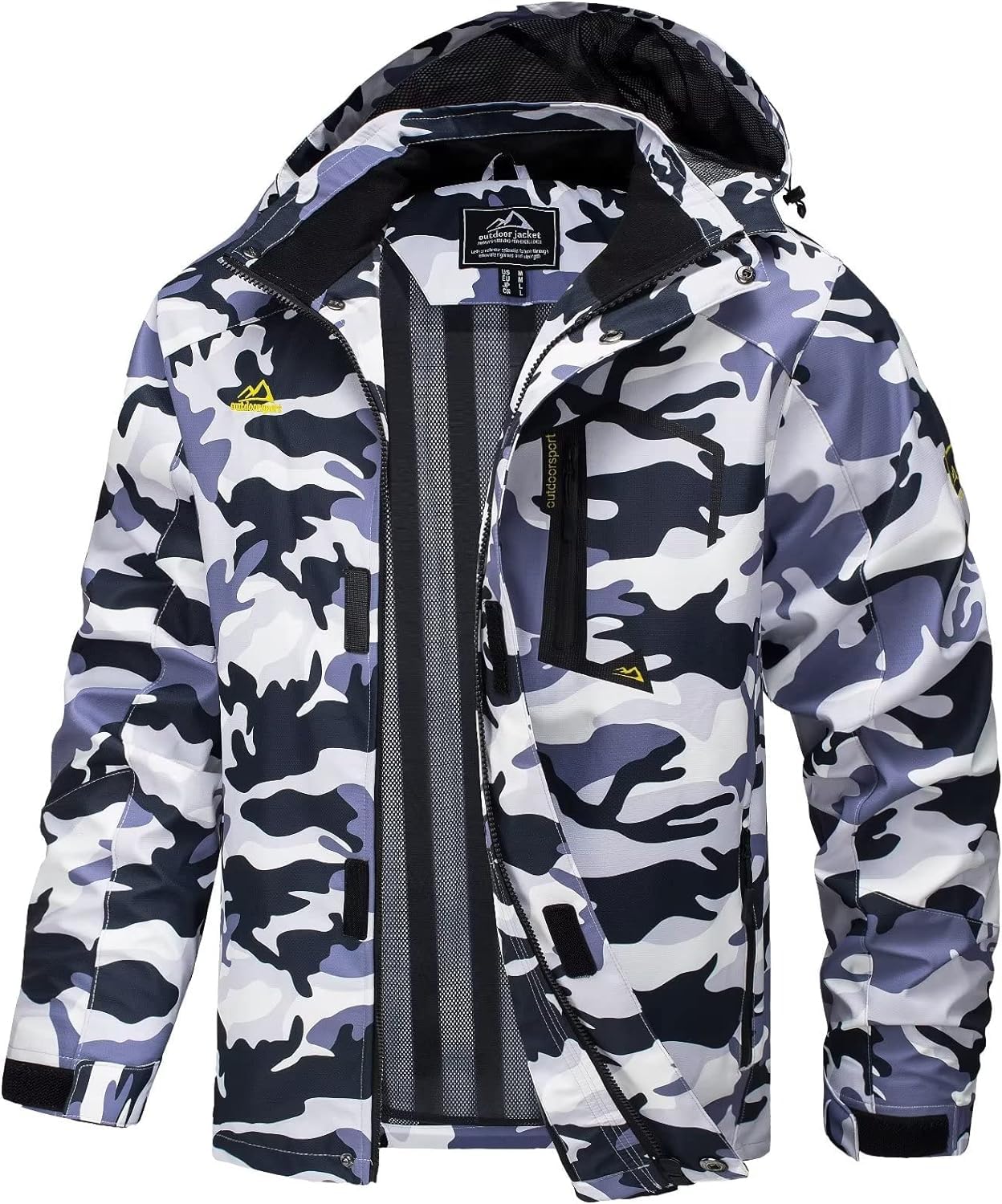 MAGCOMSEN Men'S Spring Breathable Jackets Classic Hiking Jackets With ...