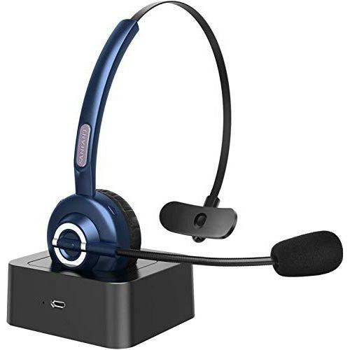 Bluetooth Headset With Microphone,Sanfant V5.0 Trucker Bluetooth Headset