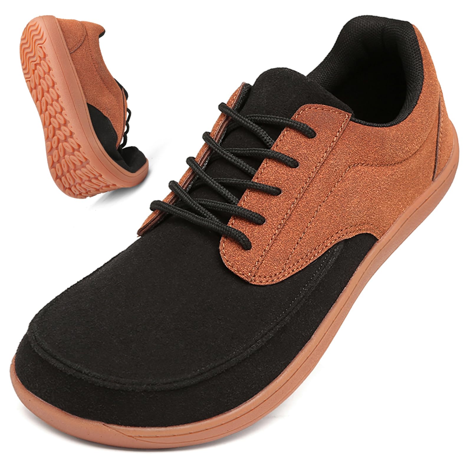 JUEQIBAA Wide Barefoot Minimalist Shoes Men Zero Drop Walking Lightweight