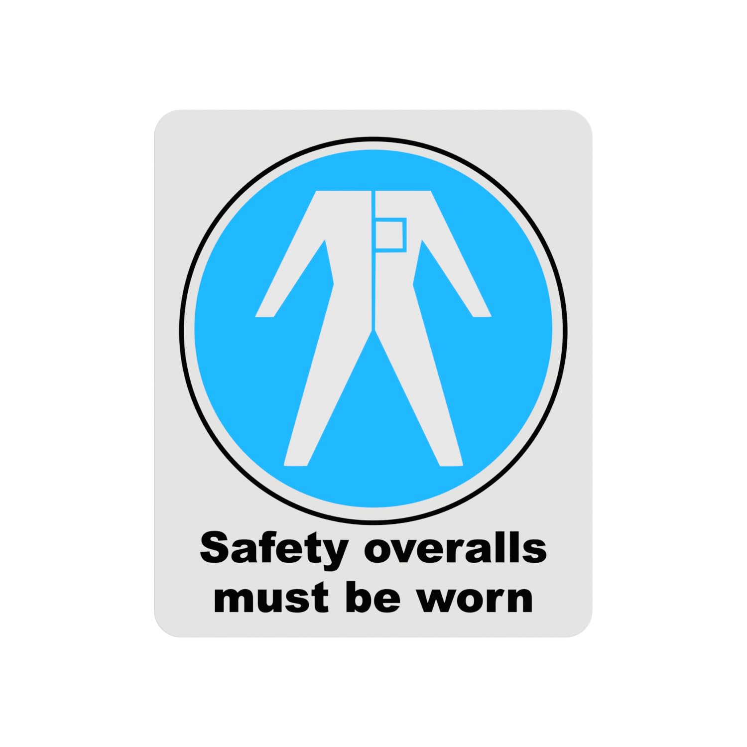 Mandatory Health & Safety Sign - HSE Compliant, Laminated, 3M Backed - 12
